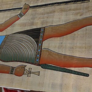 Vintage Papyrus Egyptian God Thoth Made in Egypt and Signed by the ...