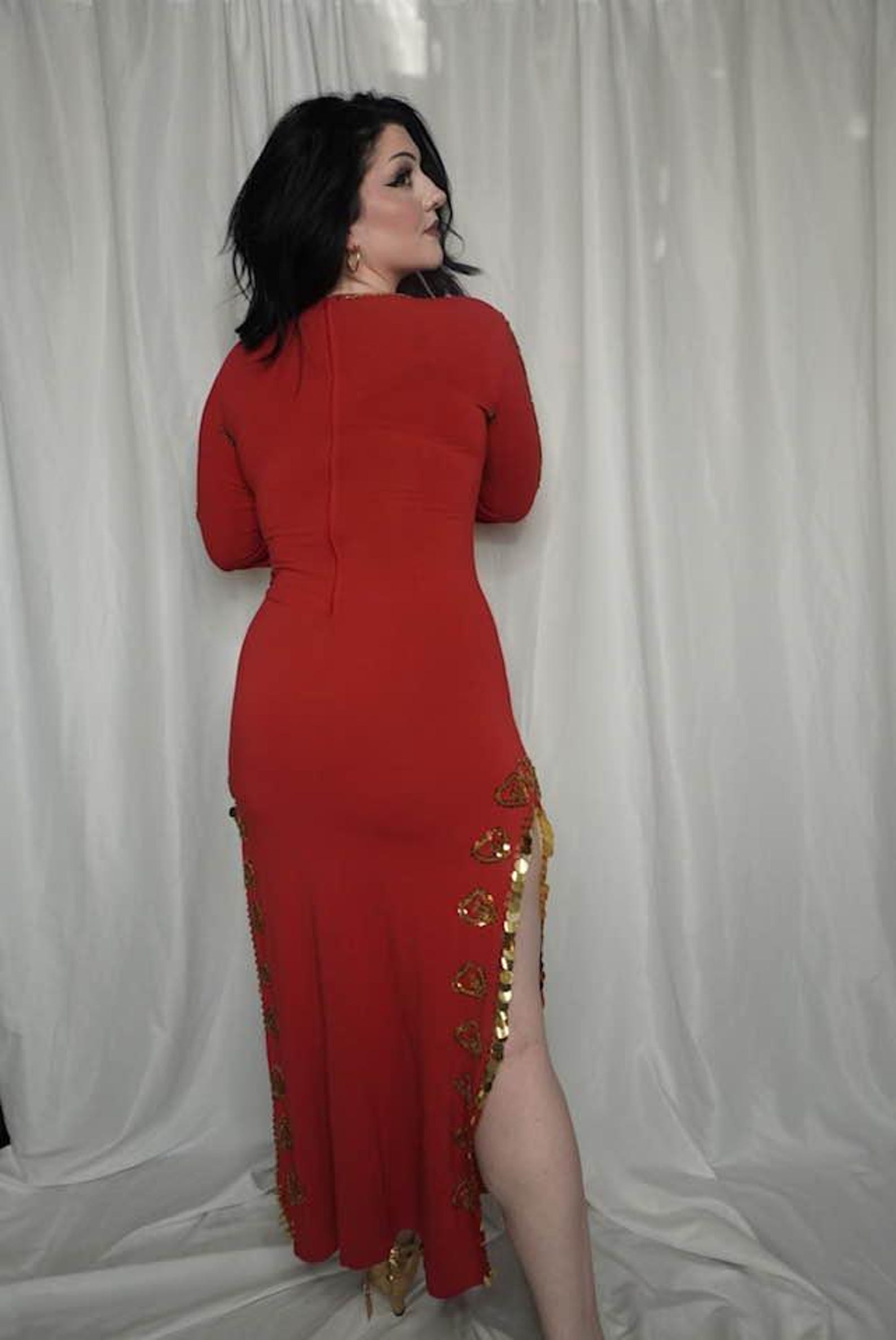 Egyptian Stretch Beledi Dress Saidi Galabeya Dress (fits Small - Medium ...