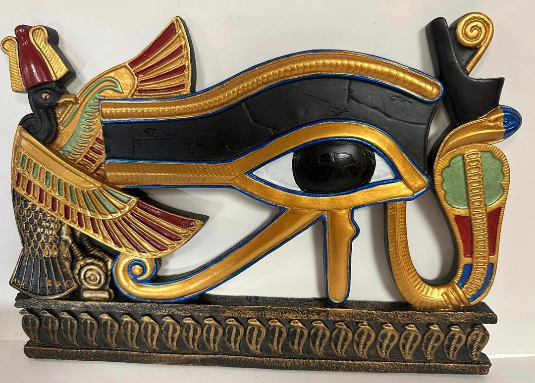 Unique Large Egyptian Hand Painted Eye of RA Wall Décor Made in Egypt ...