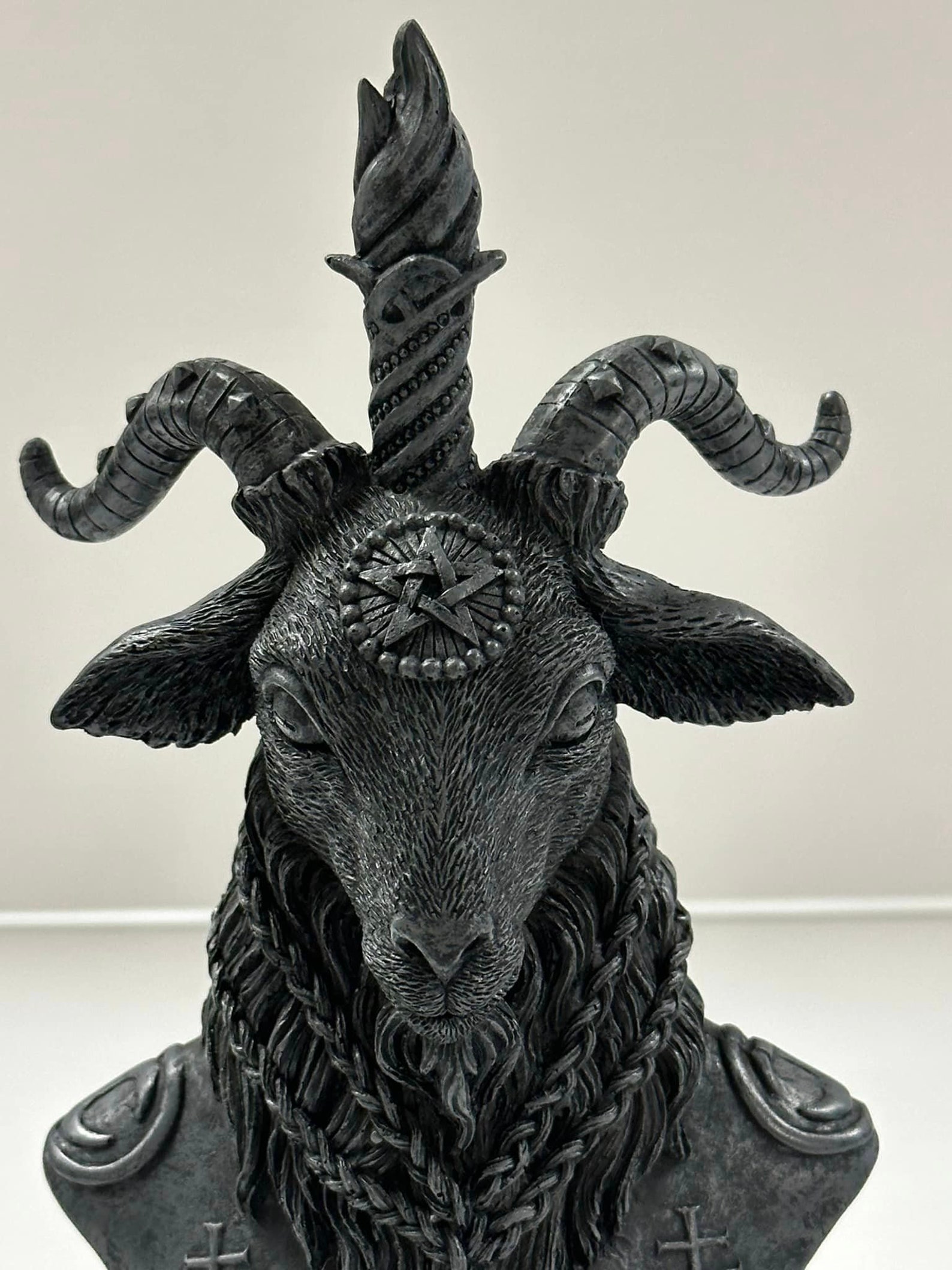 Unique Art Hand Carved Baphomet Bust Statue Home Decoration - Etsy UK