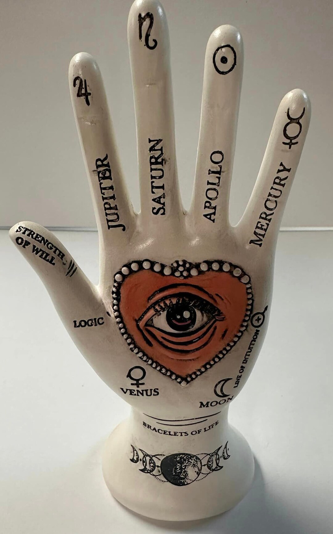 Unique Large Palmistry Hand Statue ( Left-handed Palm-reading Statue ...