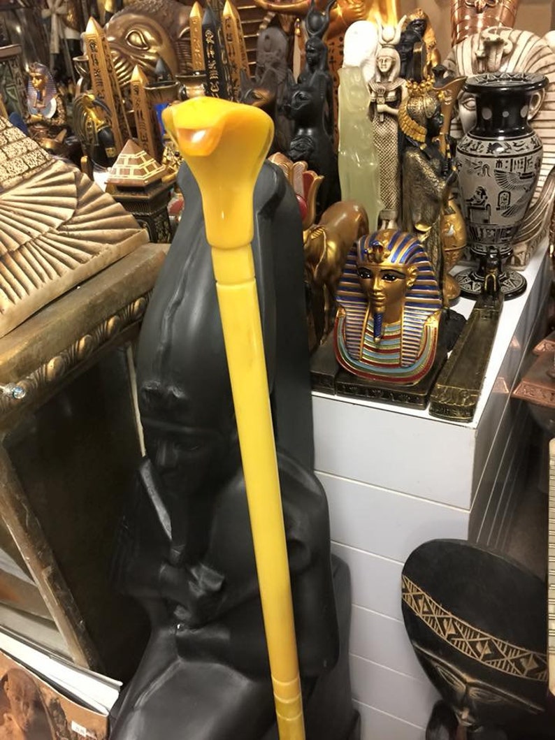 Unique Egyptian Cobra Walking Cane Stick Amber 38'' - Etsy