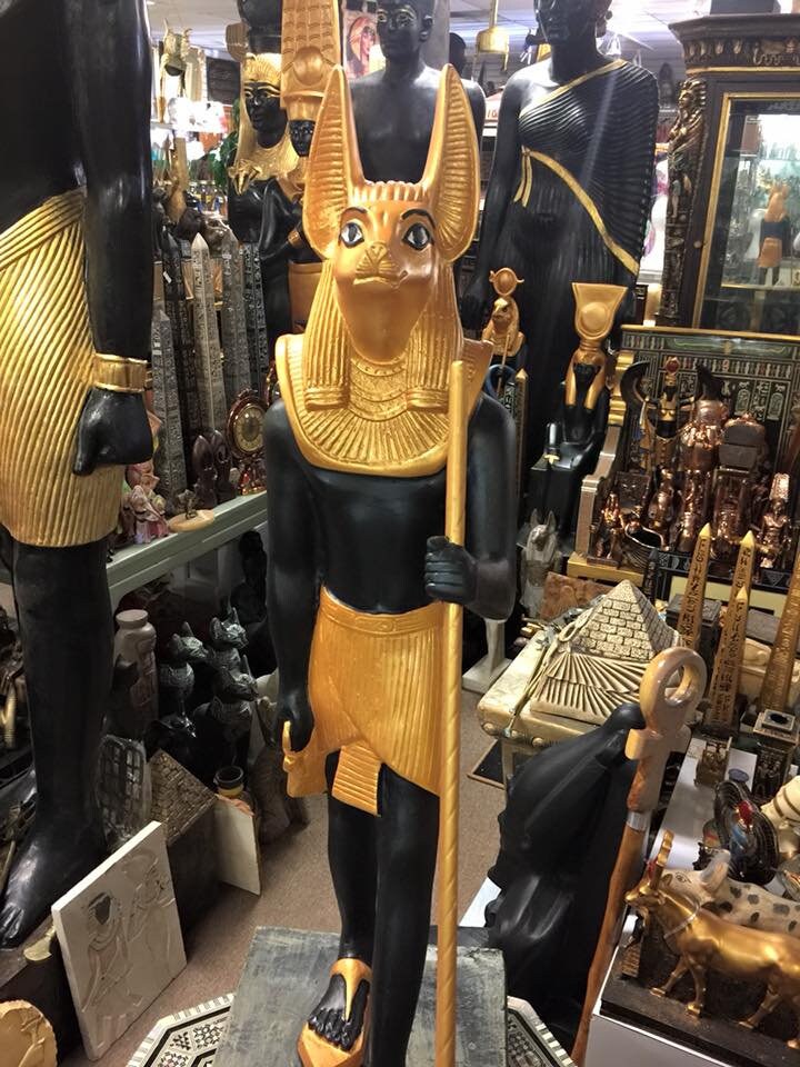 Unique Large Egyptian God Anubis Statue 33'' H Made | Etsy