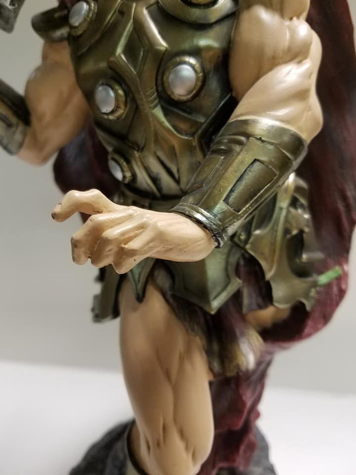 Vintage Unique Large Heavy Statue Thor Hand crafted 14 | Etsy