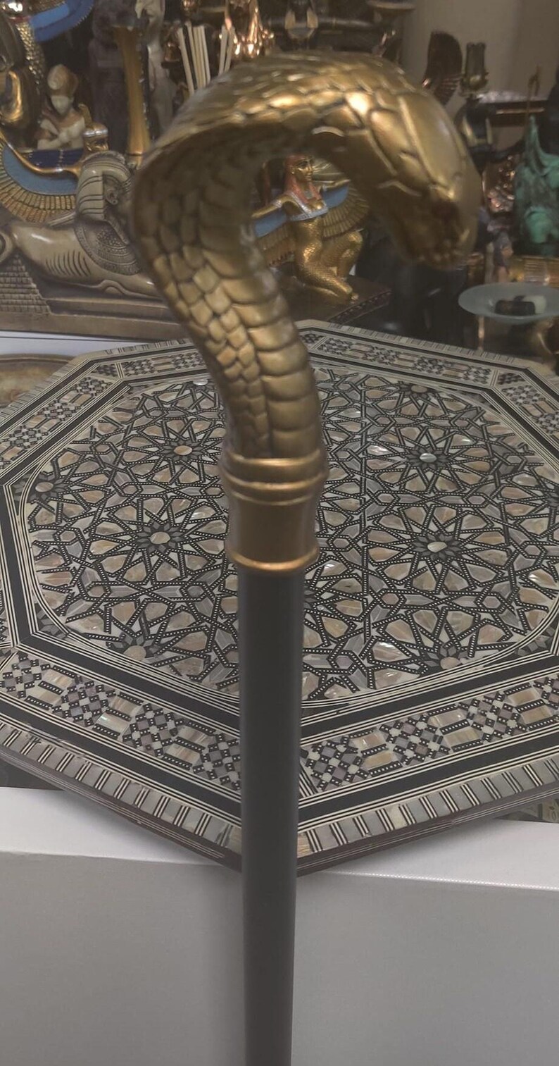 Egyptian Cobra Walking Cane Stick 39'' L - Etsy