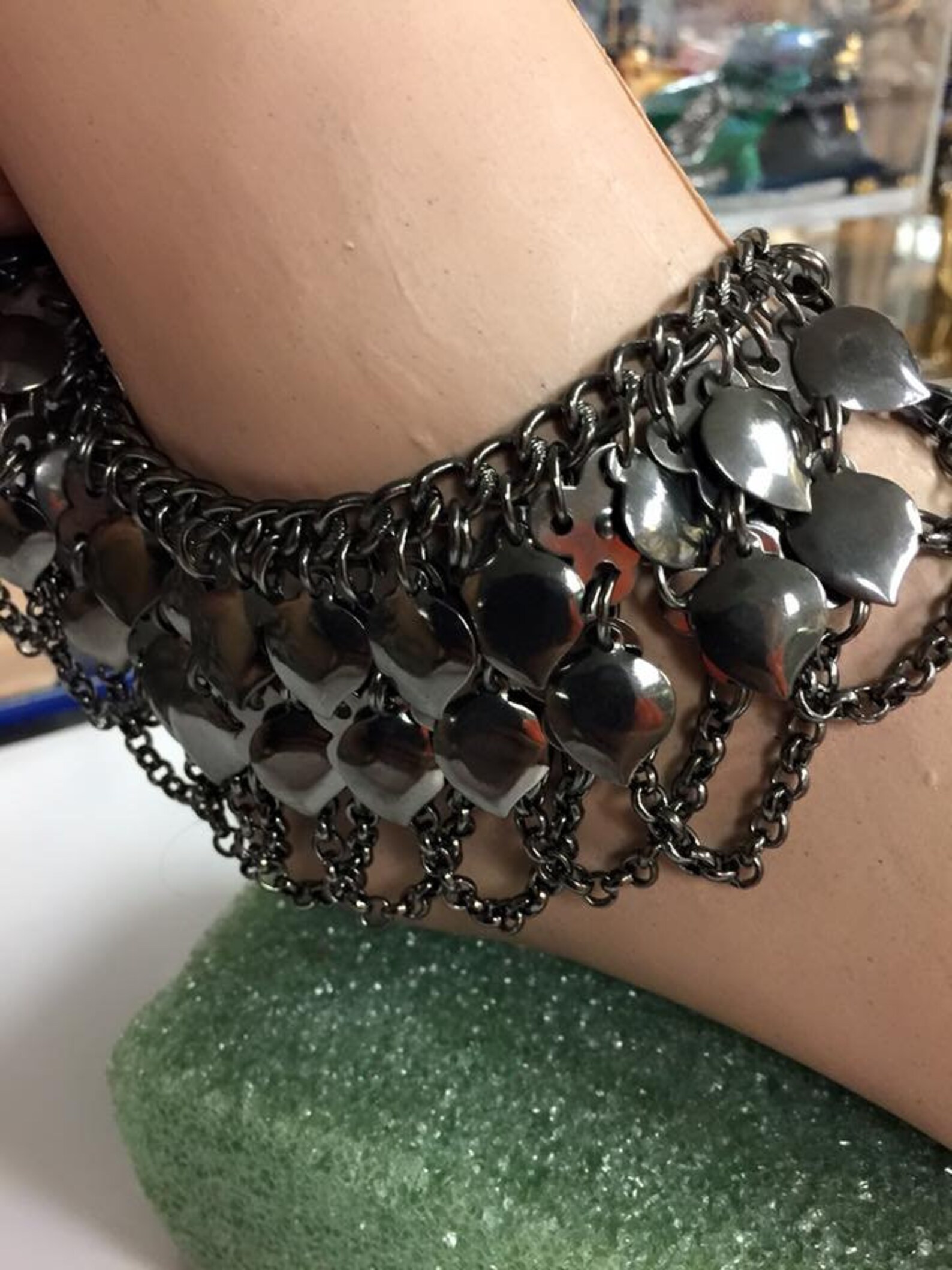 Egyptian Brass Bracelet Anklet Adjustable 10'' L Made in Egypt - Etsy