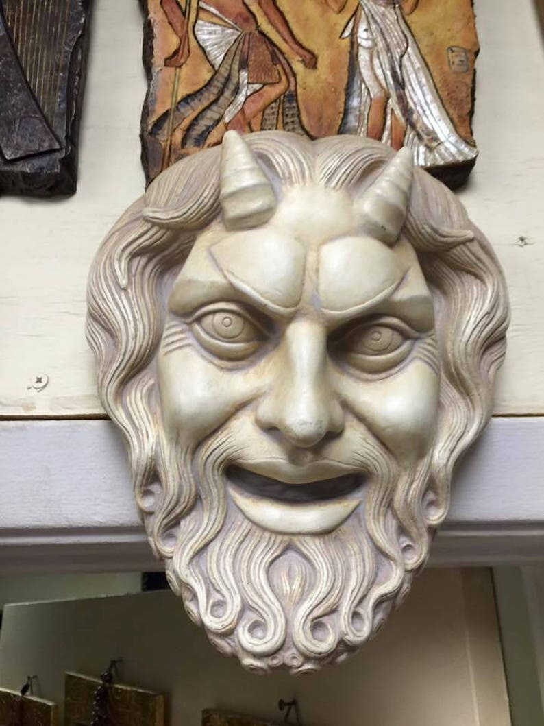 Vintage Unique Ancient GREEK GOD PAN Relief/Plaque | Etsy