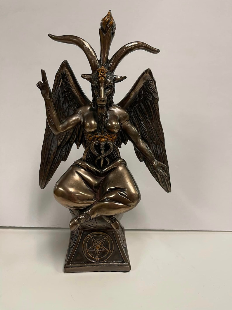 Unique Art Hand Carved BAPHOMET Statue Home Decoration - Etsy