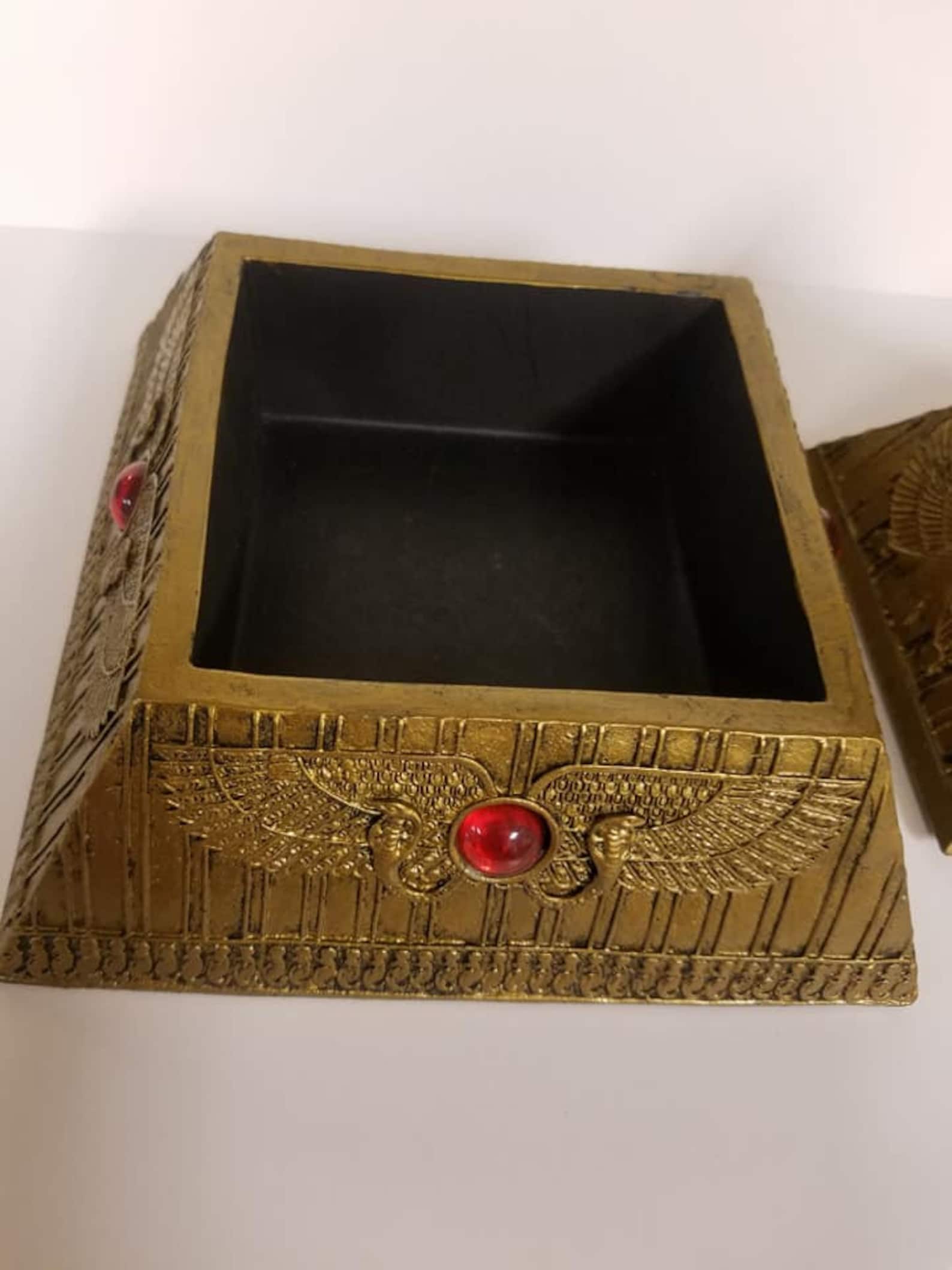 Unique Hand Carved Large Heavy Jewelry Box Egyptian Pyramid - Etsy