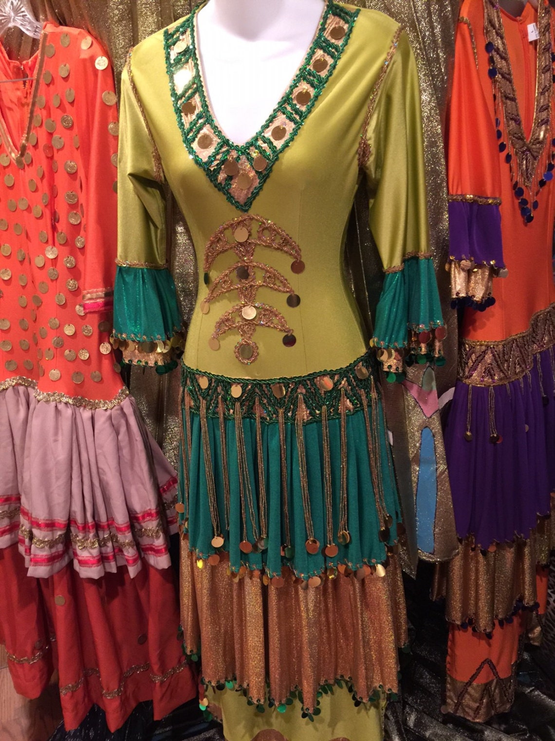 Vintage Hagala Dress Egyptian Folk Made In Egypt | Etsy