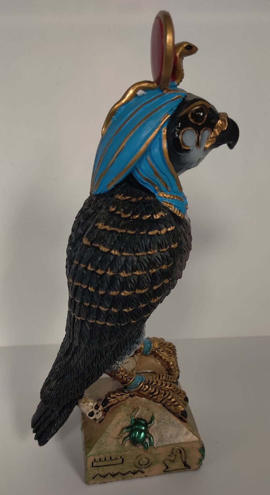 Unique Egyptian God RA Hand Painted Statue - Etsy