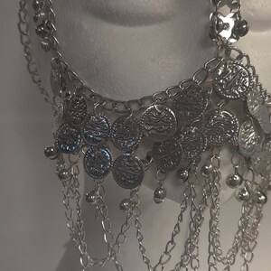 Egyptian Brass Silver Coin Face Veil Piece Made in Egypt - Etsy