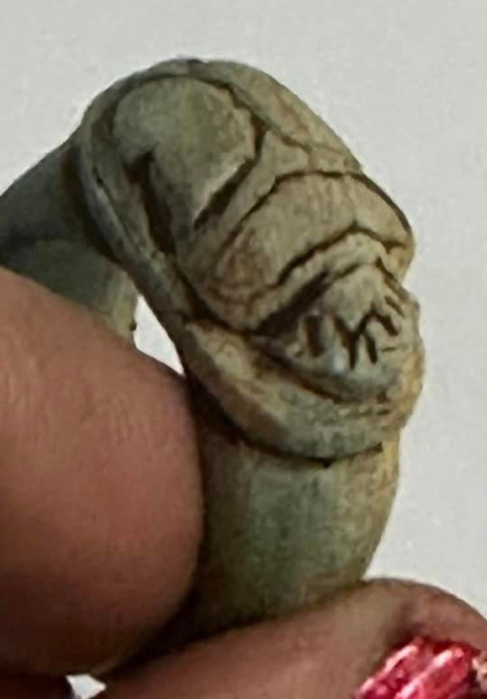 Unique Natural Limestone Ring Egyptian Scarab Size 7 1/2 Made in Egypt ...