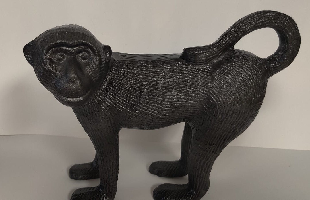 Unique Heavy Brass Monkey Statue Walking Made in Egypt - Etsy