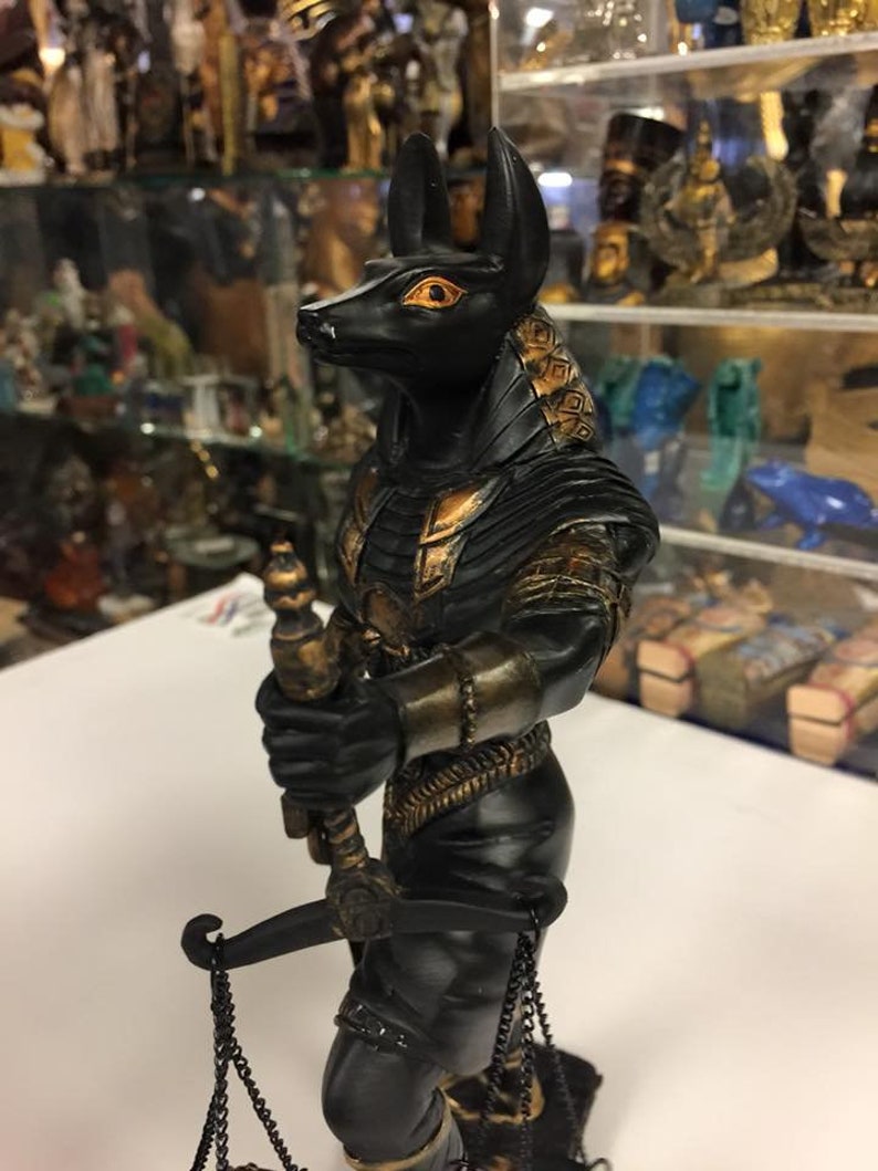 Large God Anubis Statue Egyptian god of Judgement | Etsy