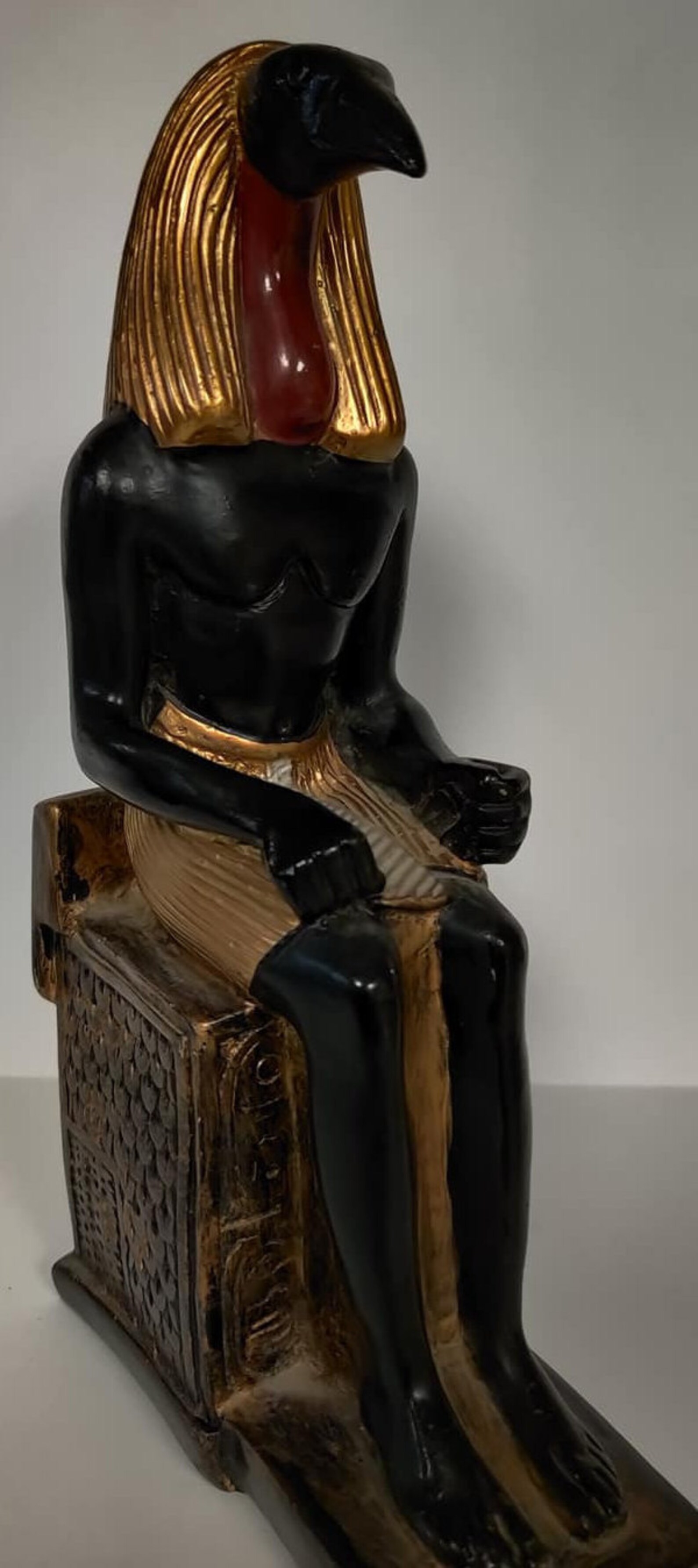 Unique Heavy Stone Egyptian God Thoth Statue Hand Carved Made | Etsy