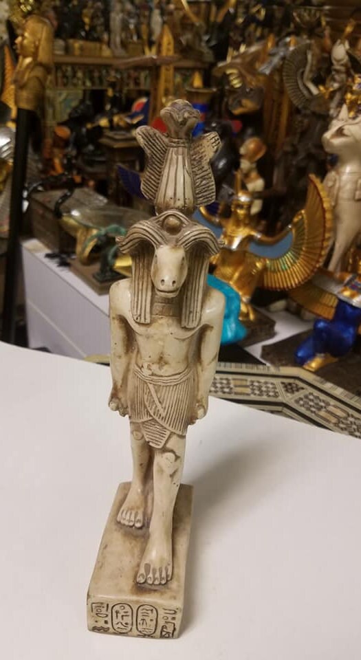 Unique Egyptian God Khnum Statue Hand Carved Made in Egypt | Etsy