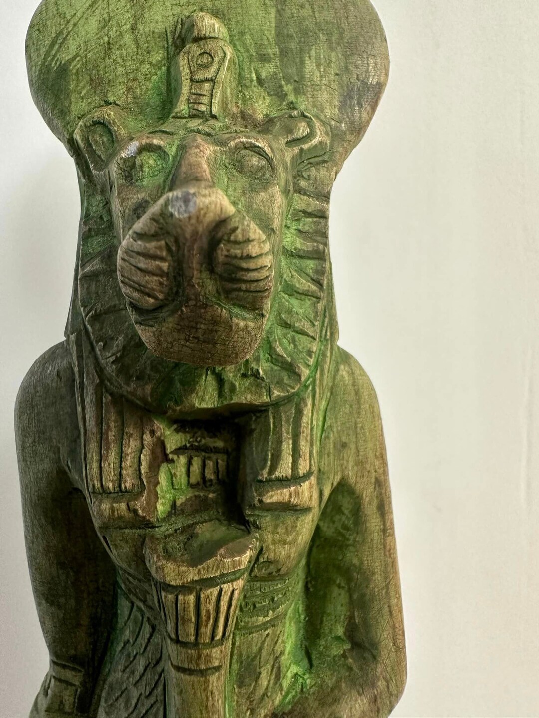 Vintage Unique Egyptian Goddess Sekhmet Natural Stone 8'' H Made in ...