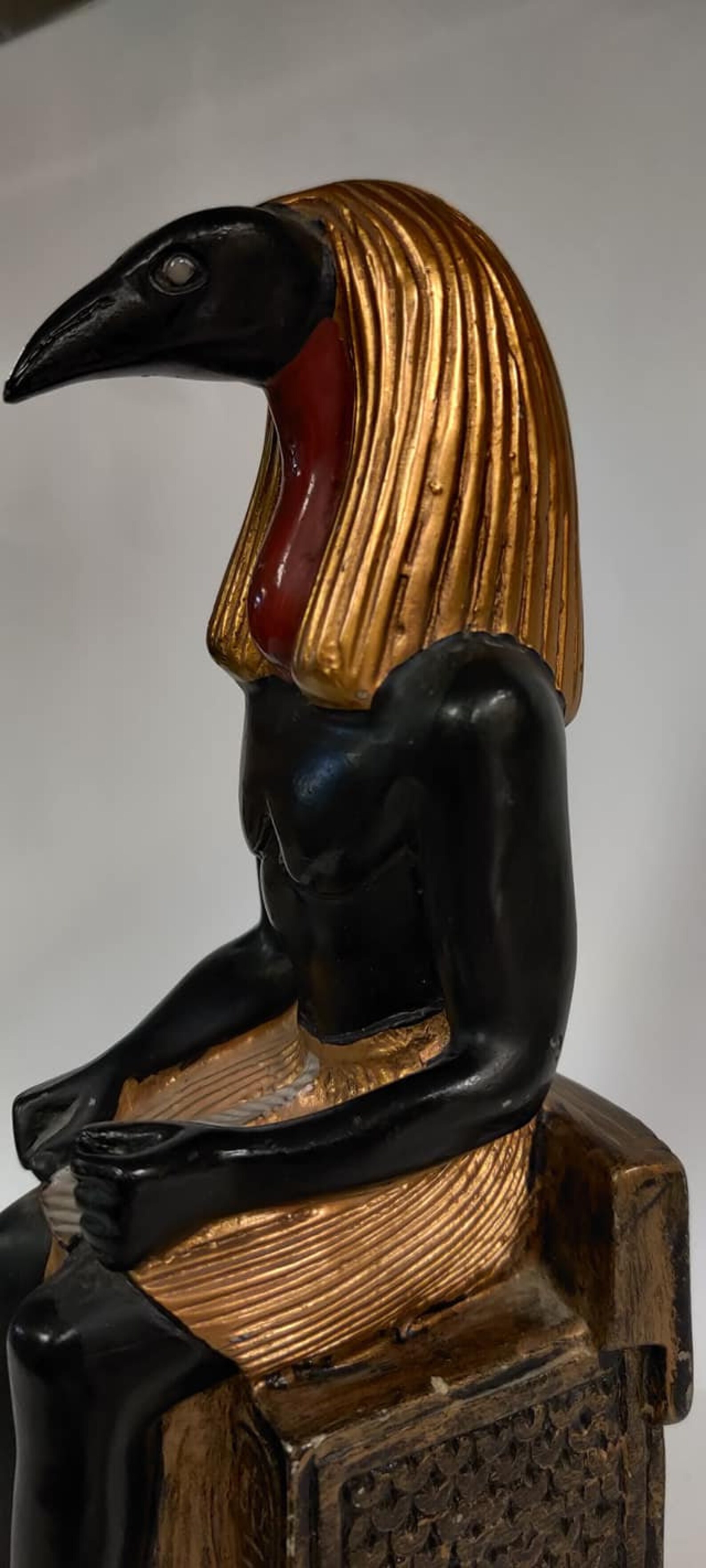 Unique Heavy Stone Egyptian God Thoth Statue Hand Carved Made | Etsy