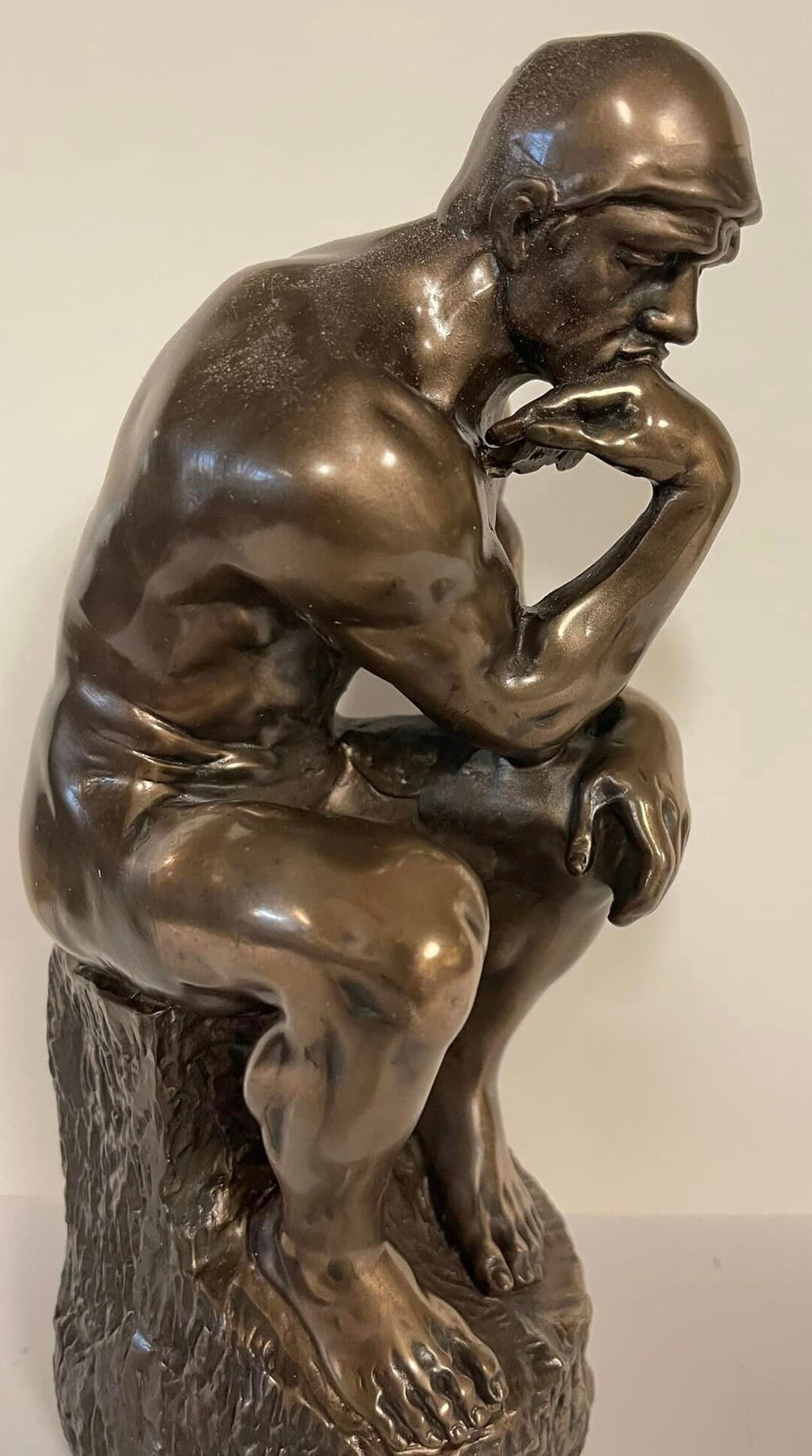 Unique Rodins the Thinker Inspired Decorative Sculpture Bronze Finish ...