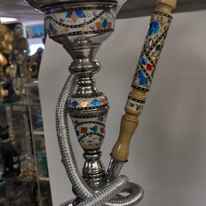 Unique Brass Dance Shisha Shamadan Silver Color Made in Egypt - Etsy