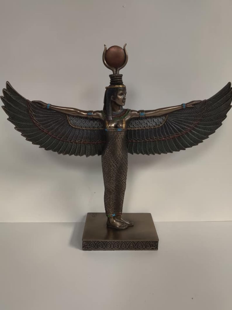 Unique Grande déesse égyptienne ISIS Statue 9'' H - Etsy France
