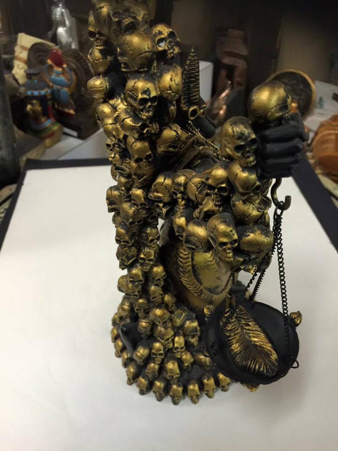 Unique Art Hand Carved Egyptian God Anubis Statue Home Decoration - Etsy