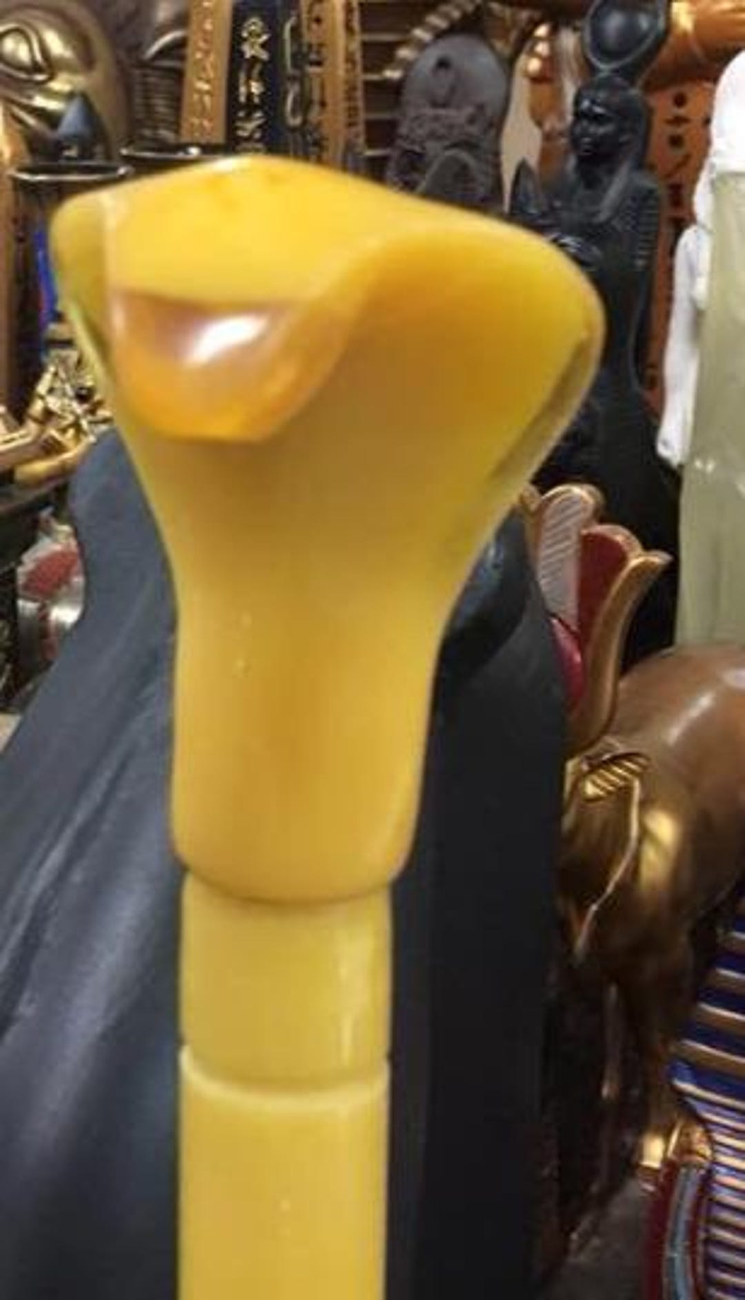 Unique Egyptian Cobra Walking Cane Stick Amber 38'' Made in Egypt - Etsy