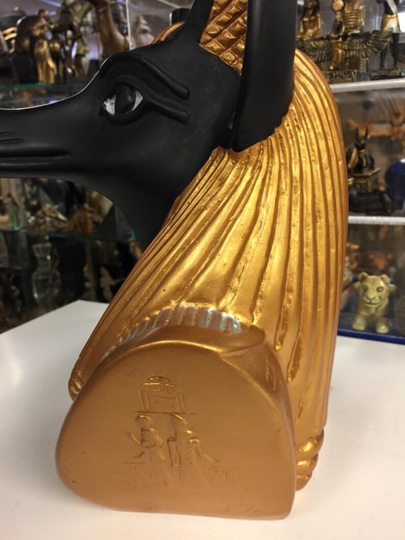 Unique Large Egyptian God Anubis Jackal Statue Made in Egypt | Etsy