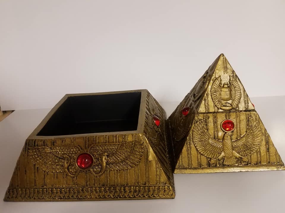 Unique Hand Carved Large Heavy Jewelry Box Egyptian Pyramid | Etsy
