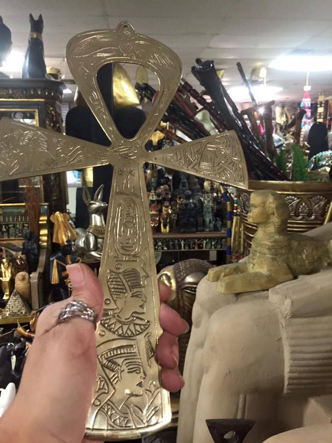 Heavy Large Brass Large Egyptian Ankh Made in Egypt - Etsy
