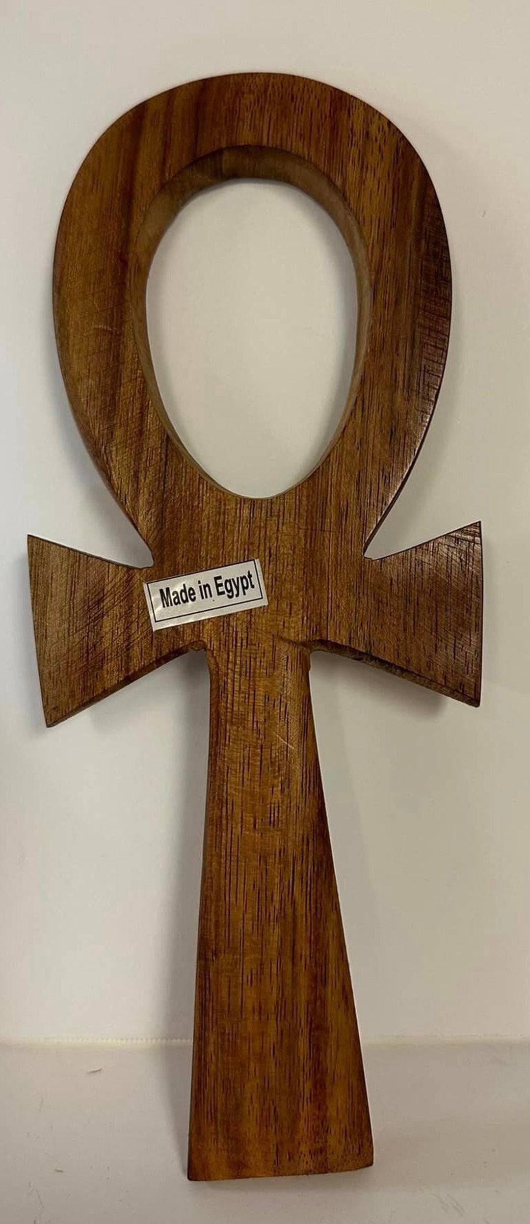 Unique Egyptian Large Ankh Natural Wood 10'' L Made in Egypt - Etsy
