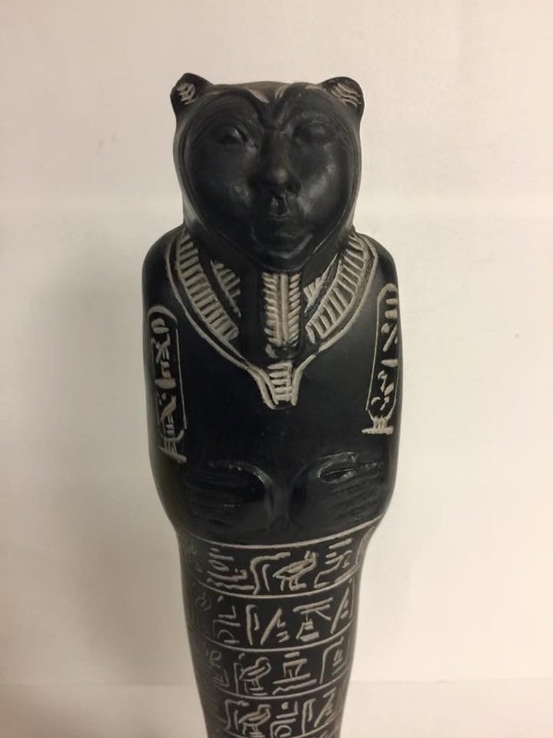 Unique Old Basalt Stone Egyptian Cat Statue Made in Egypt - Etsy