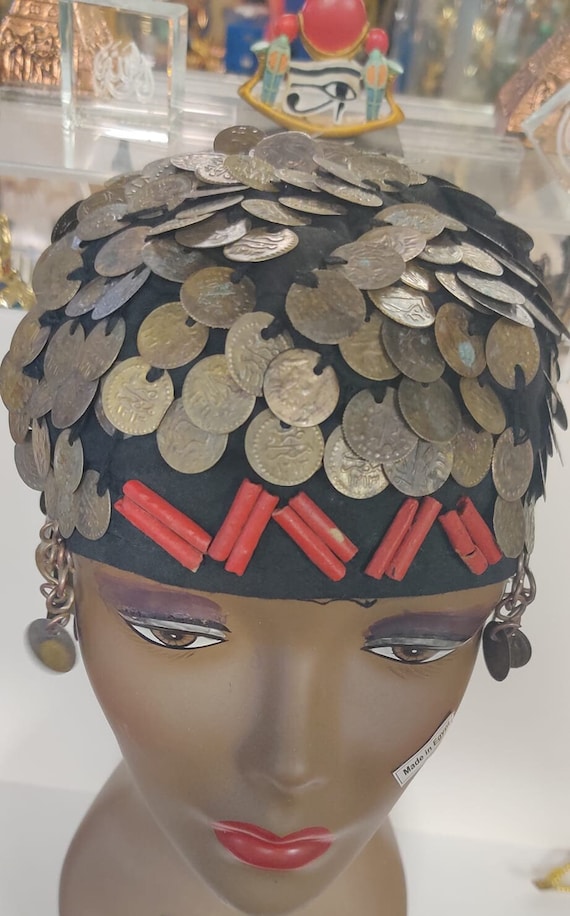 Antique Unique Bedouin Hair Covering Head Piece One Sie From - Etsy