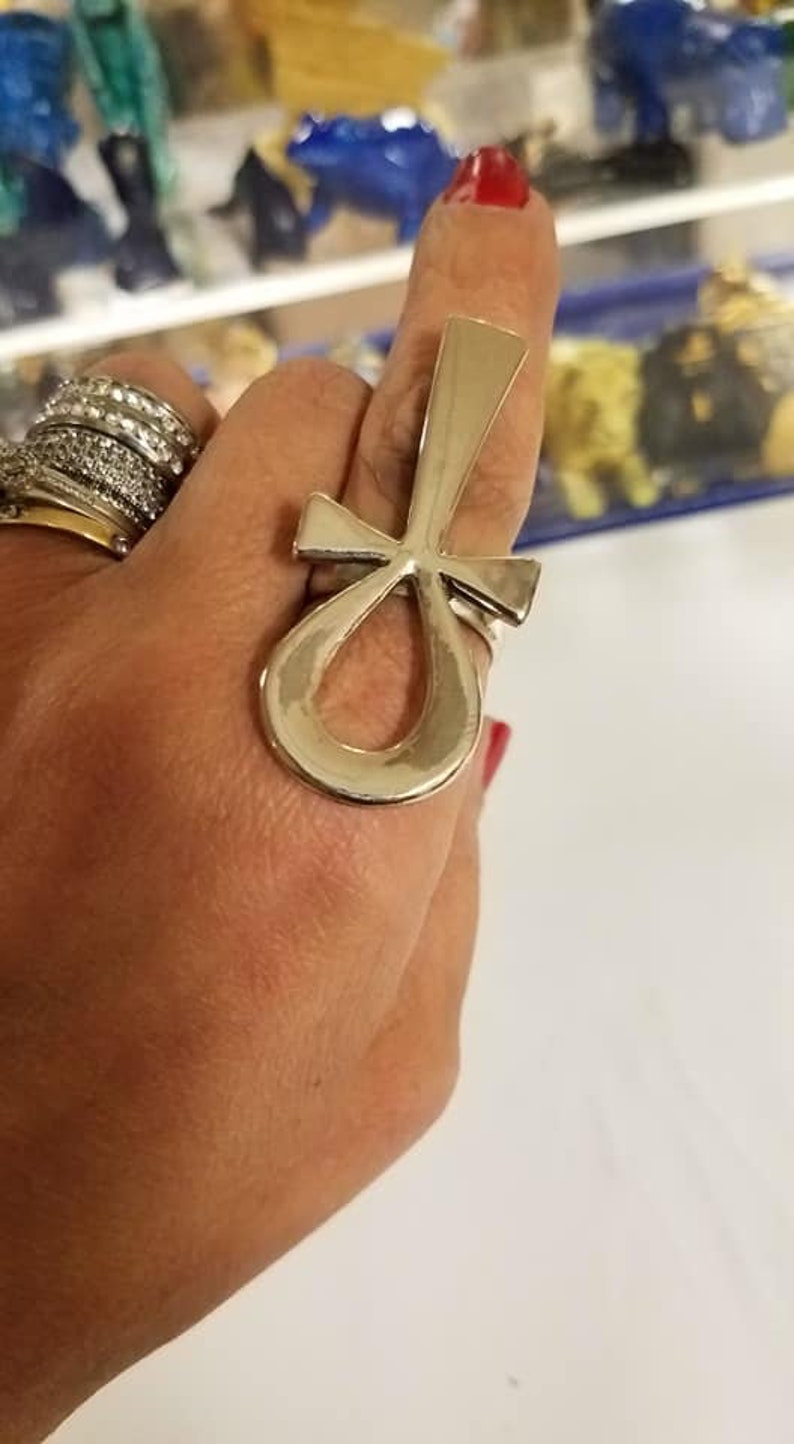 Unique Egyptian Large Heavy Ankh Ring size Available 5 to 15 - Etsy