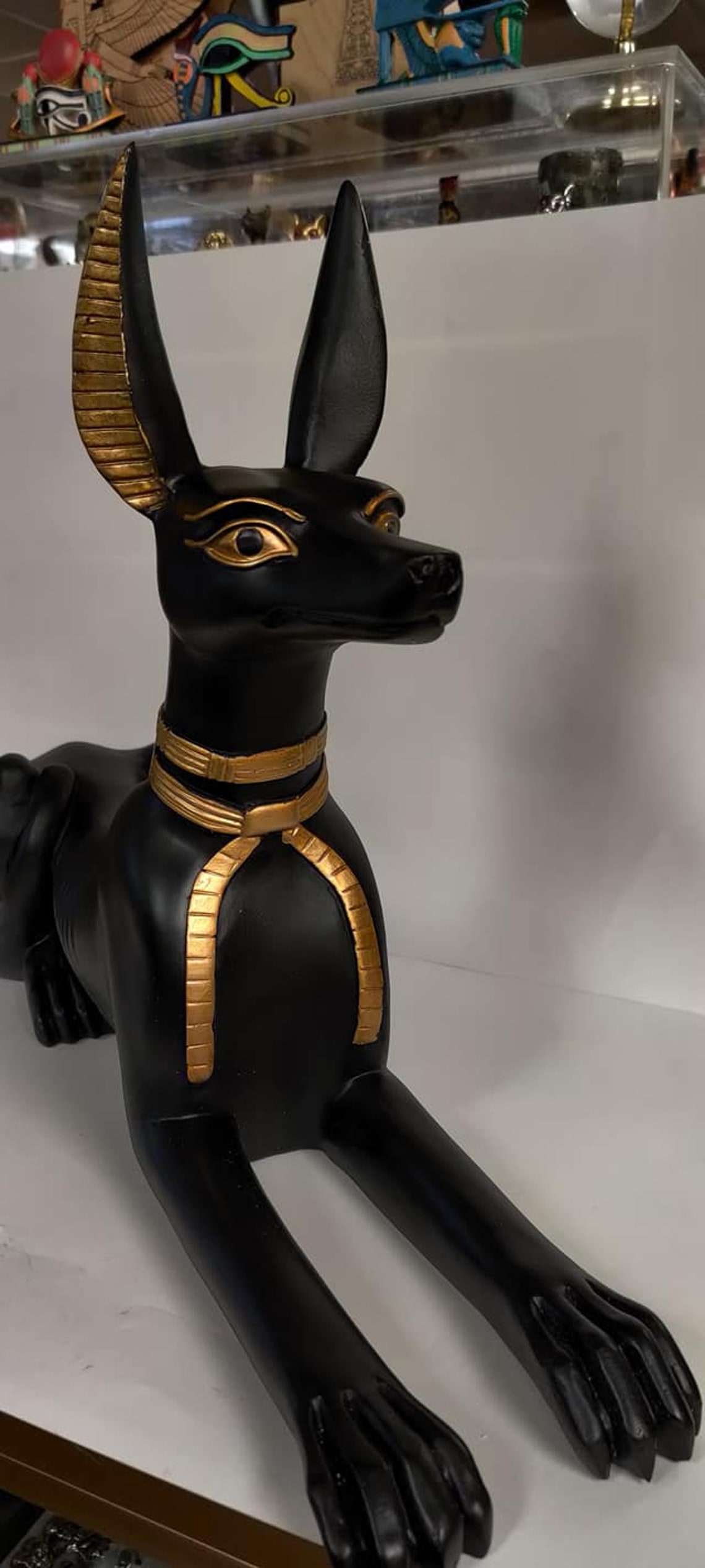 Unique Large Egyptian God Anubis Statue 21'' LX - Etsy
