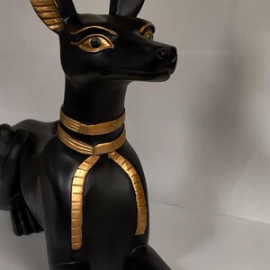 Unique Large Egyptian God Anubis Statue 21'' LX 14''H X 5'' W Hand ...