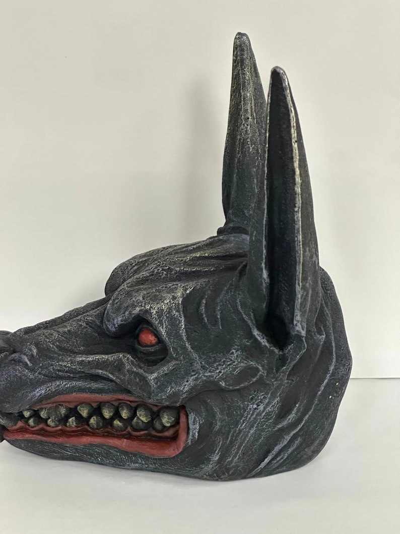 Unique Large Under Word God Anubis Head 7'' H - Etsy