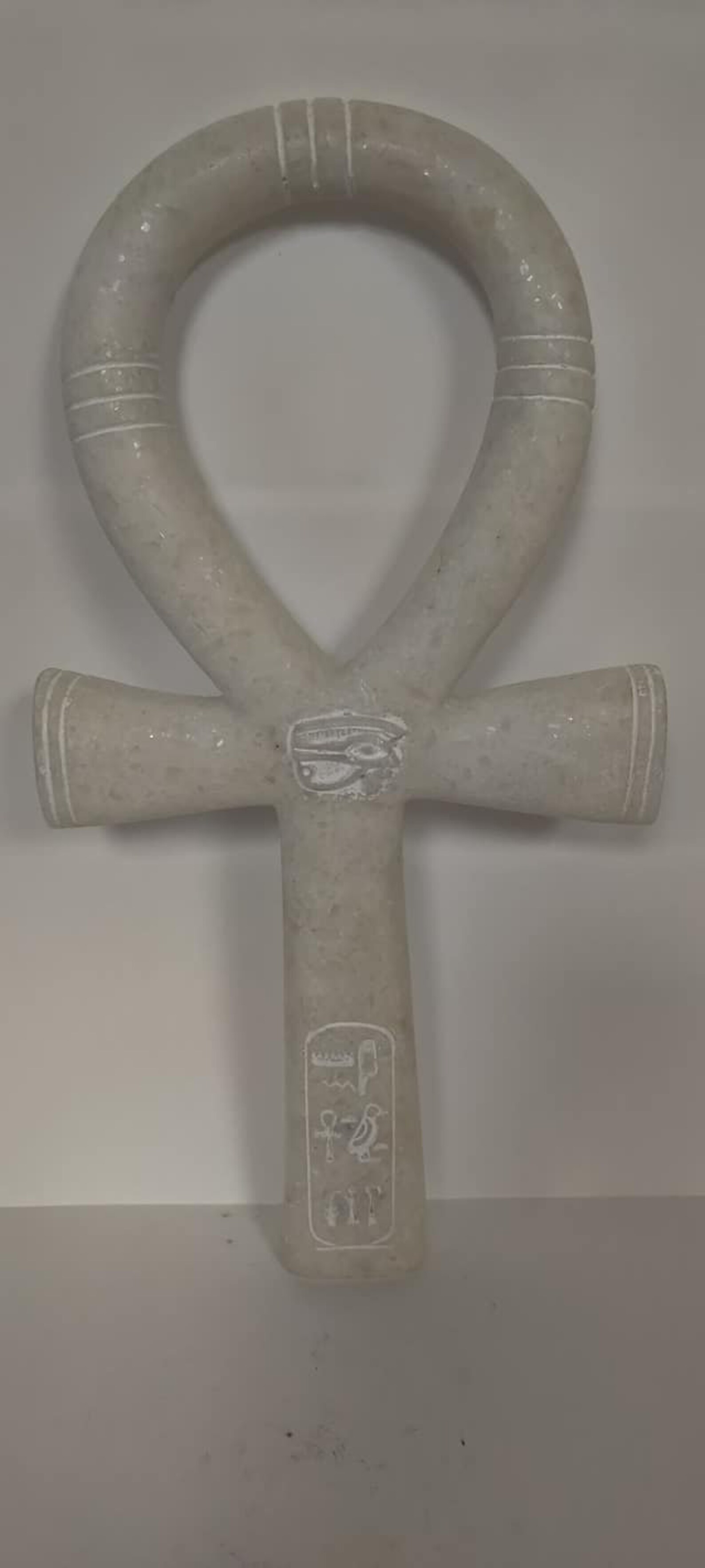 Unique Large Egyptian Hand Carved Marmar Stone Ankh Made In | Etsy