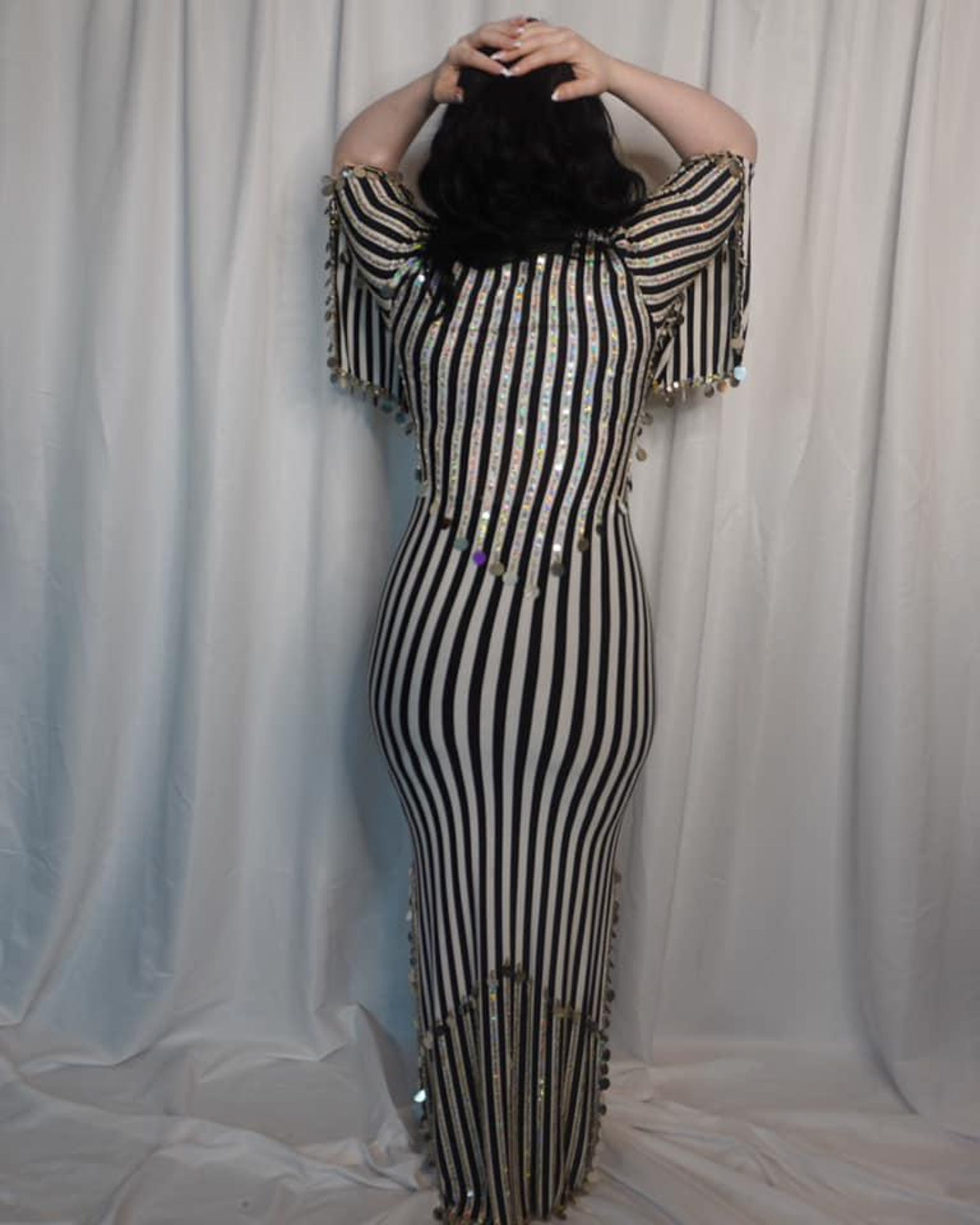 Egyptian Stretch Beledi Dress Saidi Galabeya Dress (fits Medium, Large ...