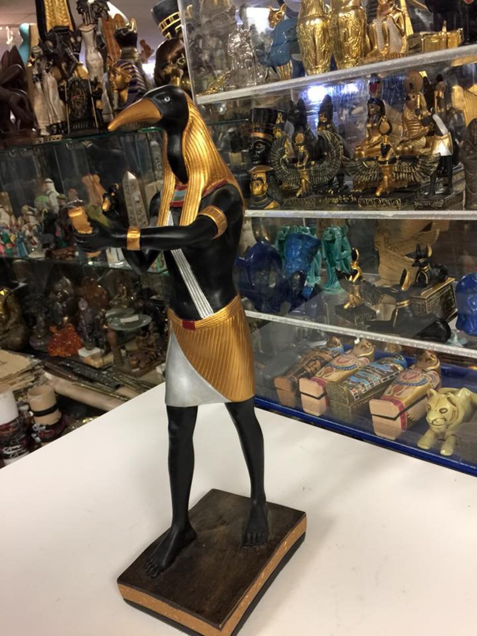 Unique Large Egyptian God Thoth Statue 12'' H Made in - Etsy