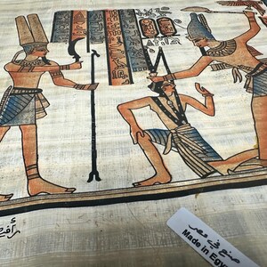 Vintage Papyrus Egyptian God Amun Ra Made in Egypt and Signed by the ...