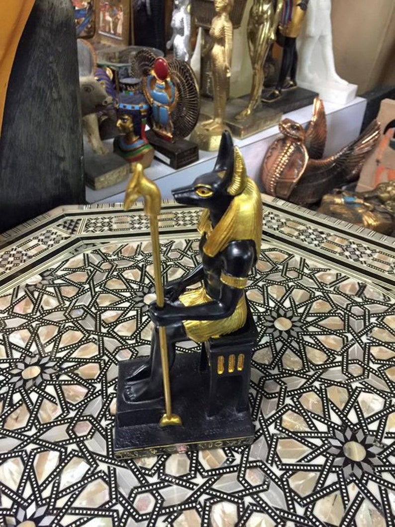 Amazing Unique Egyptian God Anubis Statue 7'' H - Etsy