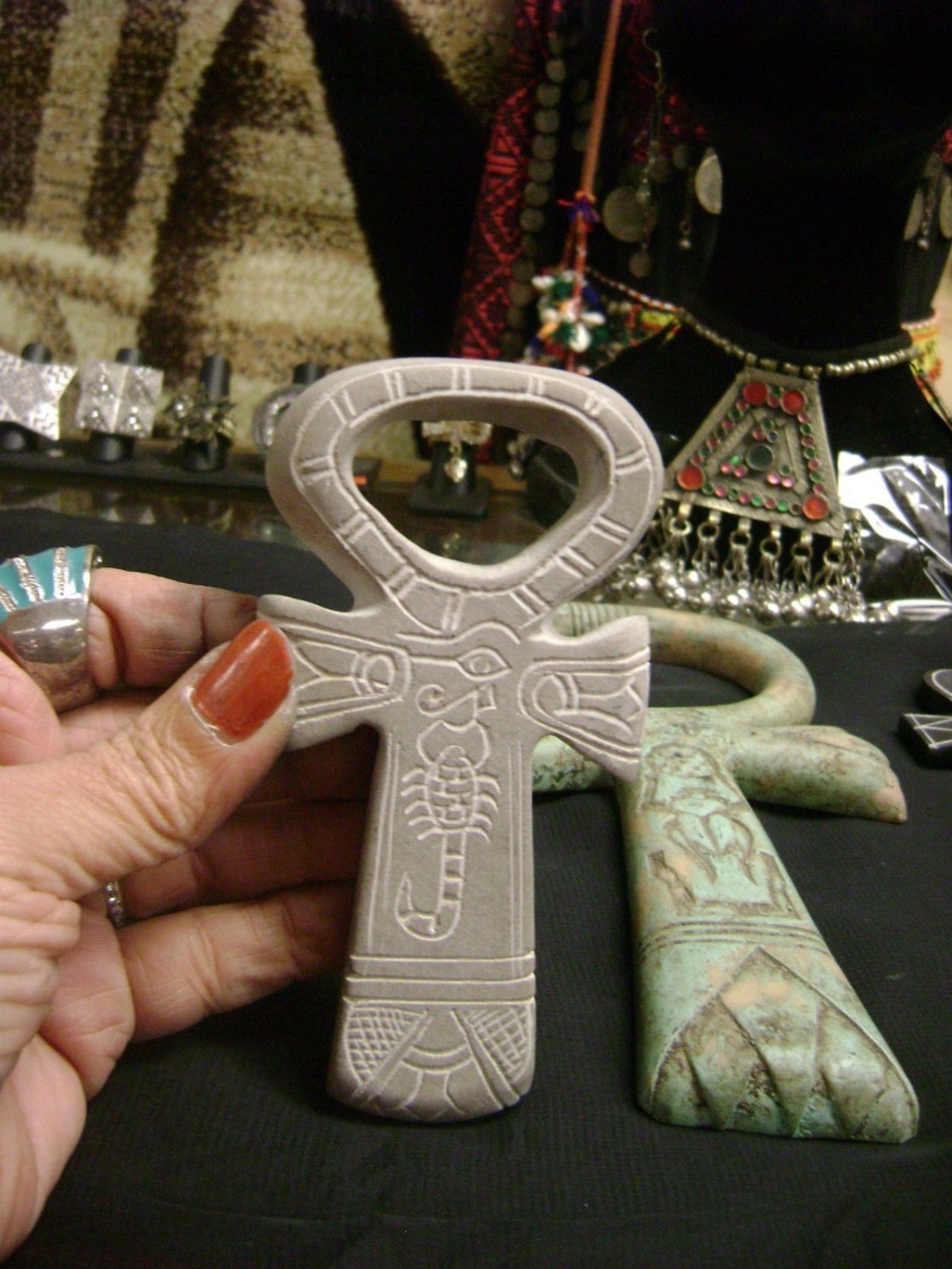 Unique Egyptian Ankh Made of Natural Stone Made In Egypt | Etsy