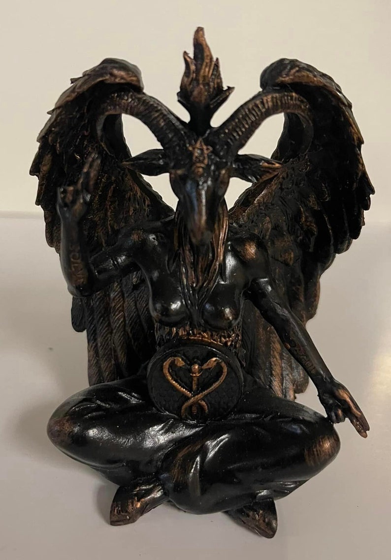 Unique Art Hand Carved Small Baphomet Statue 4'' H - Etsy