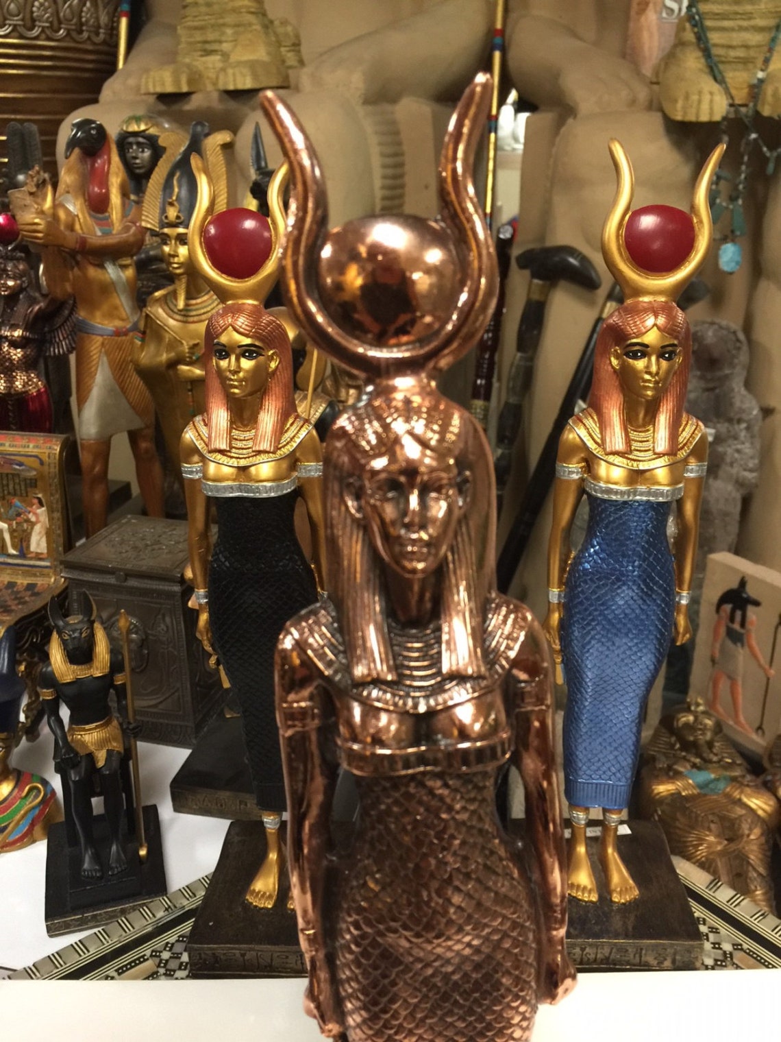 Unique Egyptian Mother Goddess ISIS Statue Made in Egypt - Etsy