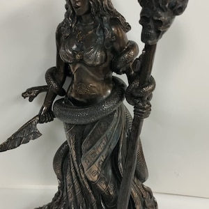 Unique Hecate the Greek Goddess of Magic Hand Painted 10'' H - Etsy