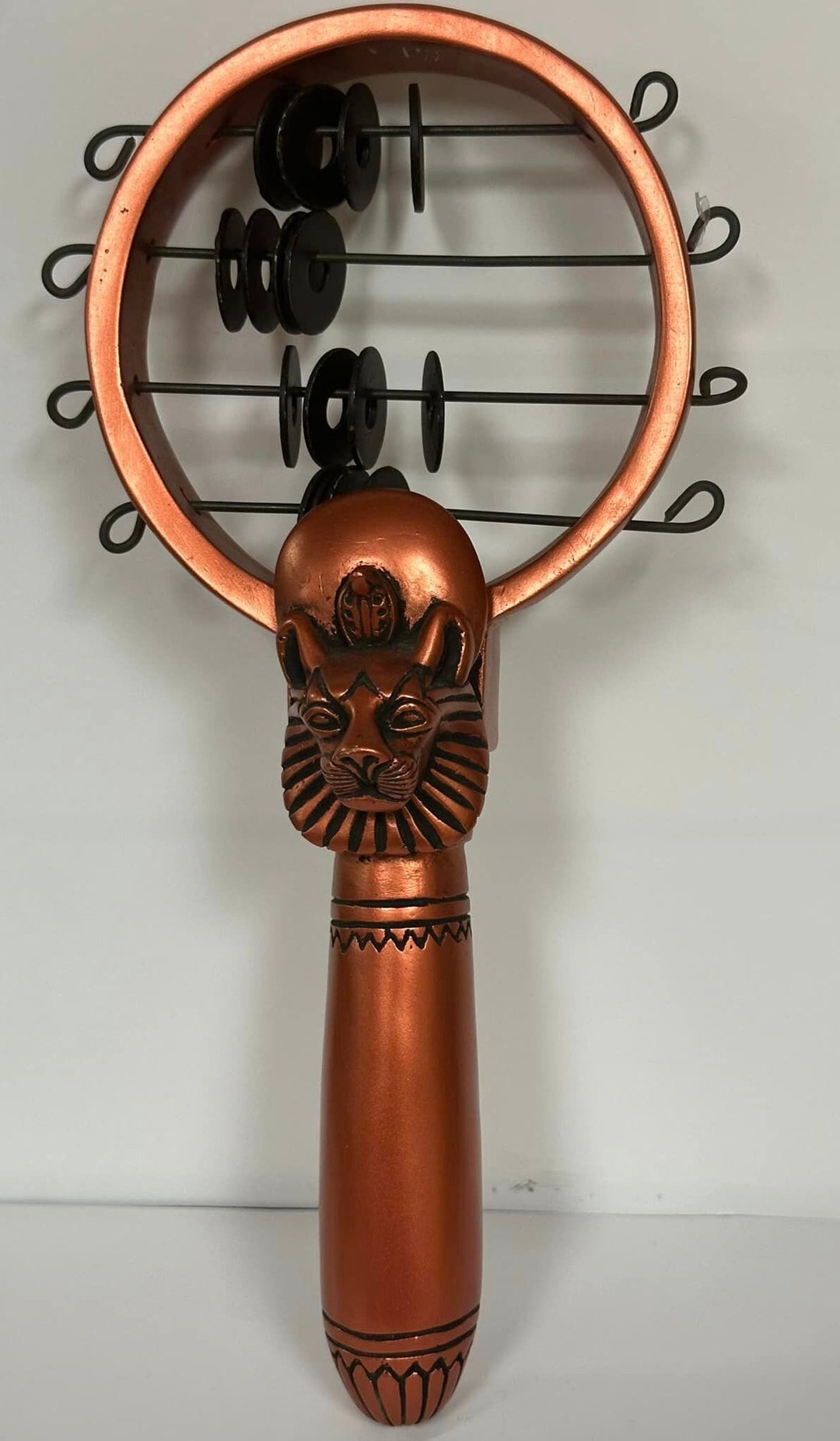 Unique Brass Egyptian Goddess Sekhmet Magical Sistrum of Ancient Egypt ...