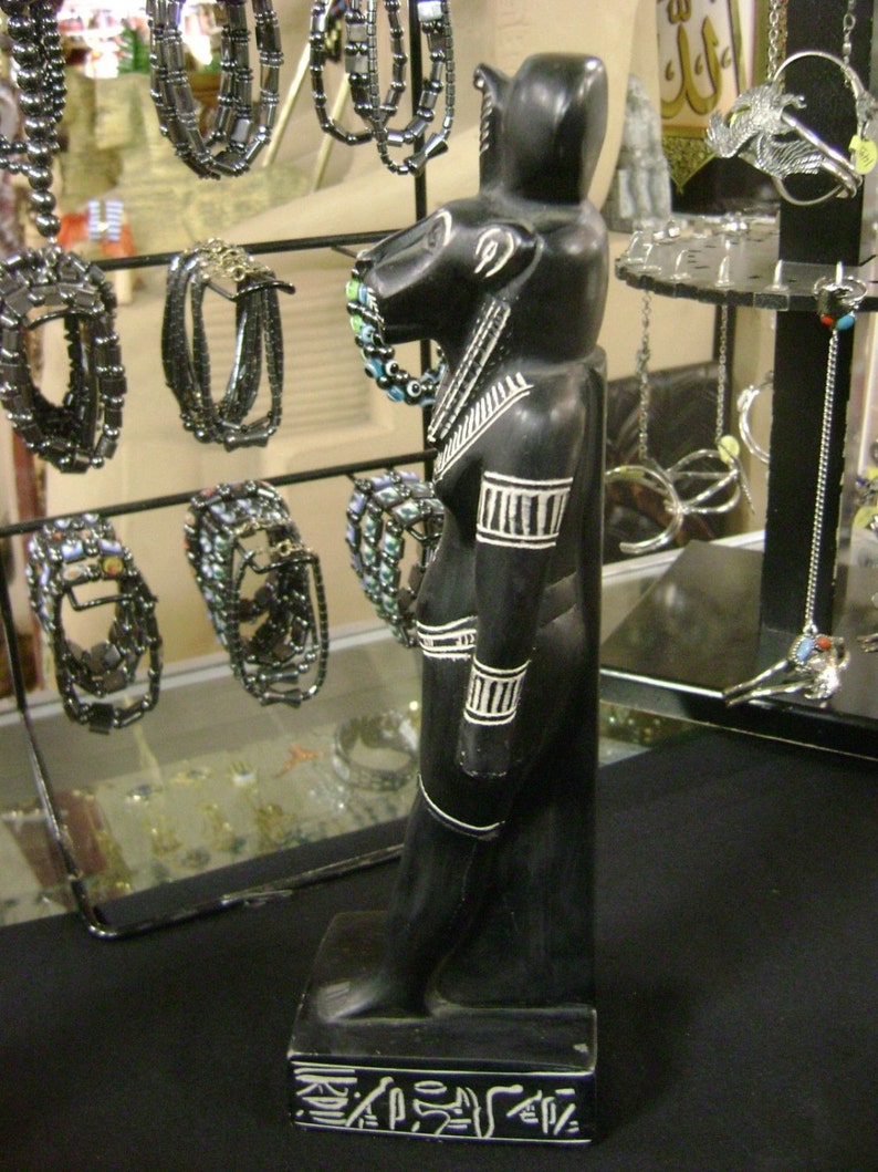 Unique Natural Basalt Stone Egyptian Goddess Sekhmet Statue - Etsy