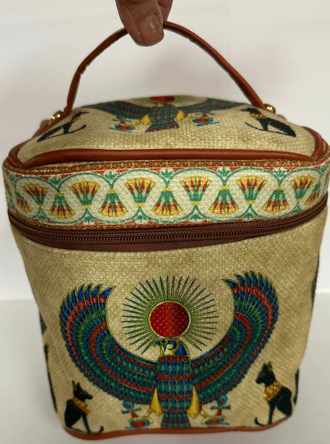 Unique Large Egyptian Hanging Travel Cosmetic and Accessories Bag for ...